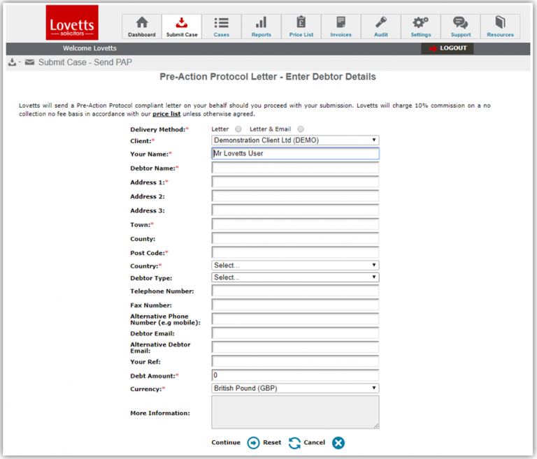 Pre-Action Protocol Compliant Letter Tutorial - Lovetts Solicitors